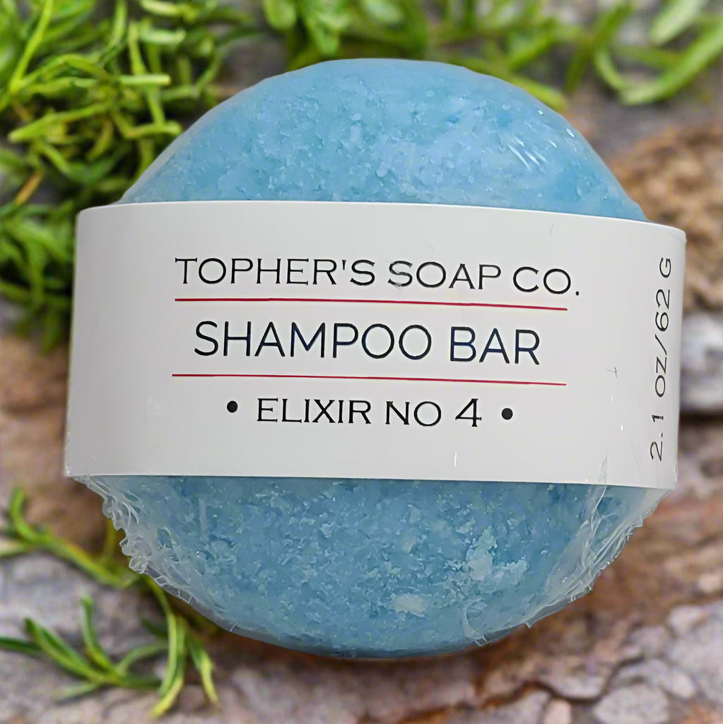 Shampoo Bar | Elixir No 4 | Tophers Beard and Soap Co. – Topher's Beard + Soap Co.