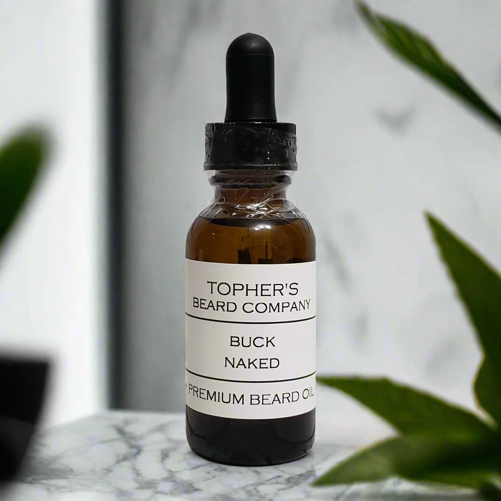 Buck Naked Premium Beard Oil – Topher's Beard + Soap Co.