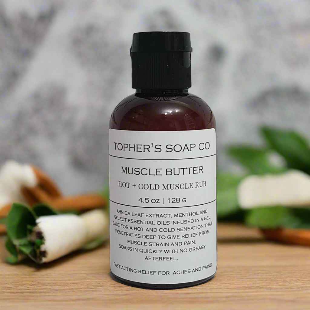 Muscle Butter | Hot Cold Relief | Arnica | Tophers Soap Co.