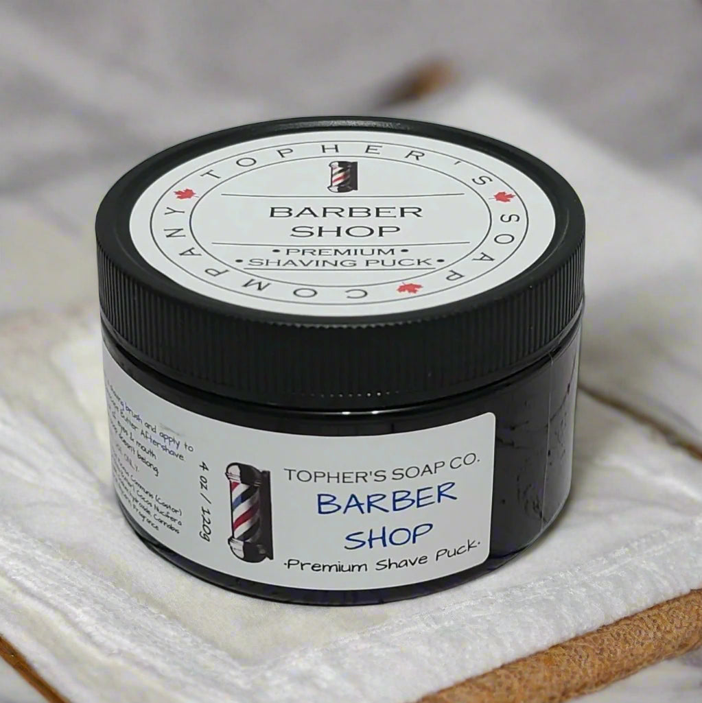 Barbershop | Premium Shave Soap – Topher's Beard + Soap Co.