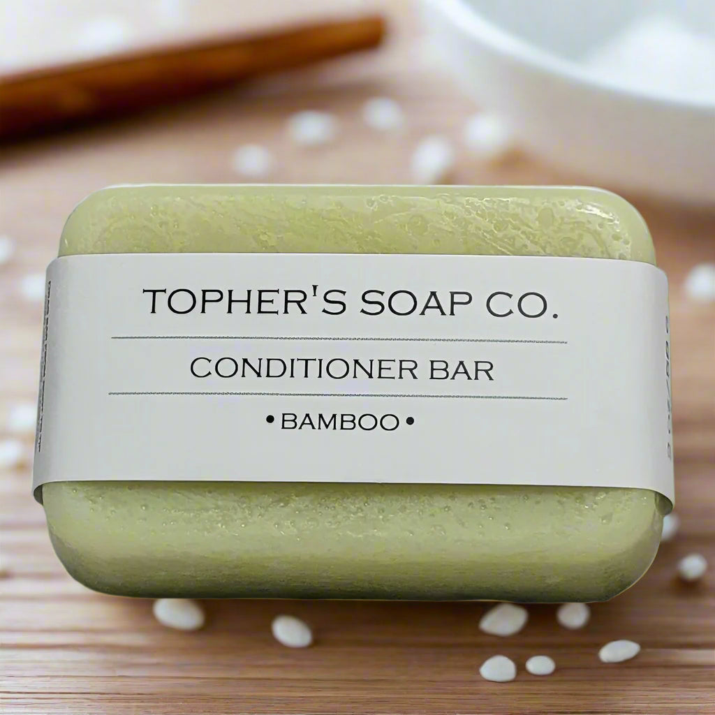 Bamboo | Solid Conditioner Bar | Tophers Beard and Soap Co – Topher's Beard + Soap Co.